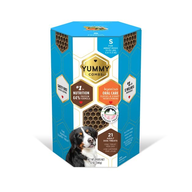 YUMMY COMBS Ingenious Oral Care Flossing Small Breed Grain-Free Adult ...