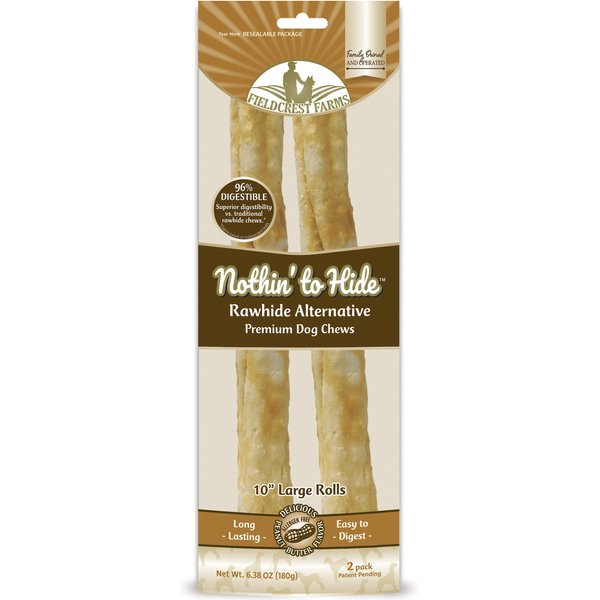 FIELDCREST FARMS Nothin' To Hide Rawhide Alternative Premium Dog Chews ...