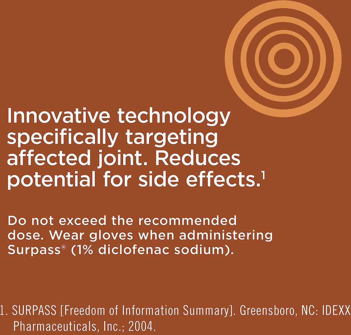 SURPASS (1% Diclofenac Sodium) Topical Cream for Horses, 124 g, 1 Tube ...