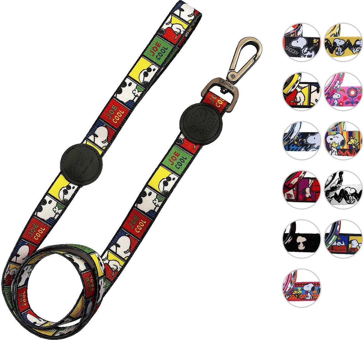 Discontinued - ZOOZ PETS Filmstrip Snoopy Dog Leash, X-Small - Chewy.com