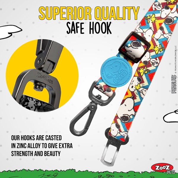 Discontinued - ZOOZ PETS Snoopy Hug Dog Car Leash, Small - Chewy.com