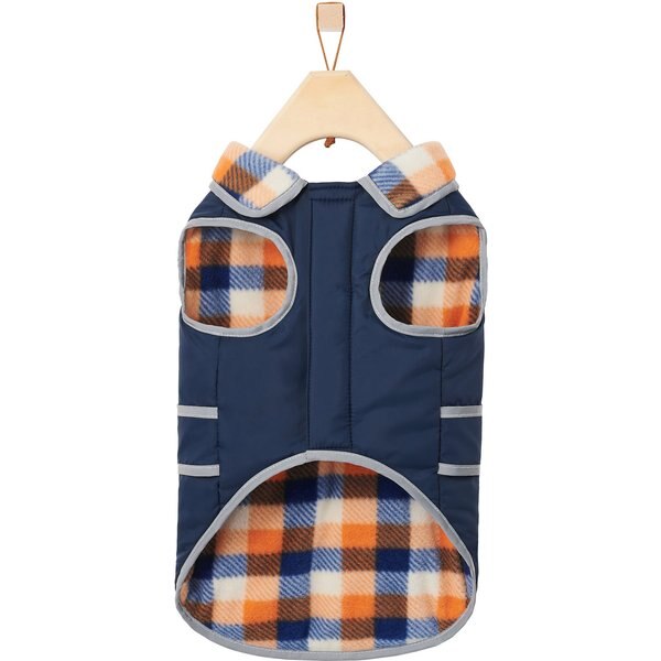 FRISCO Mediumweight Reversible Dog & Cat Coat, X-Small - Chewy.com