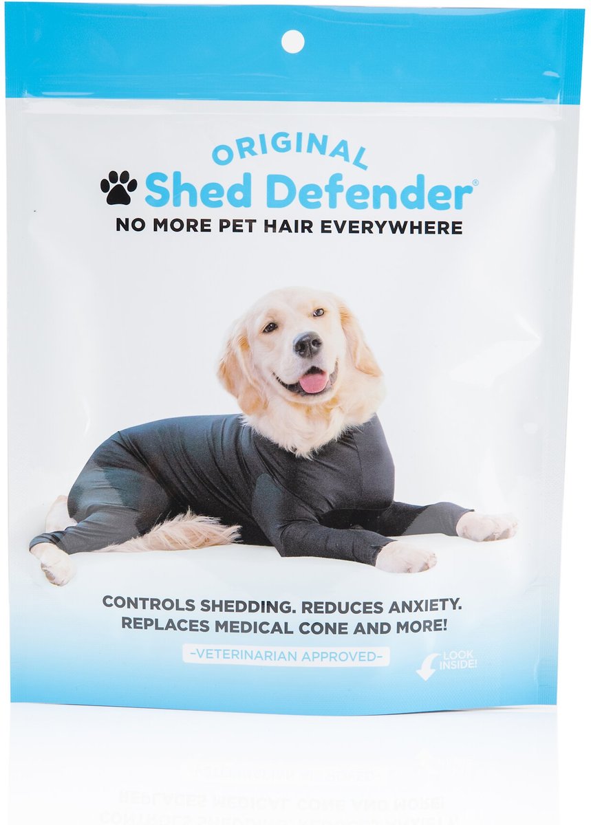 SHED DEFENDER Original Dog Onesie, Heather Grey, XX-Small - Chewy.com