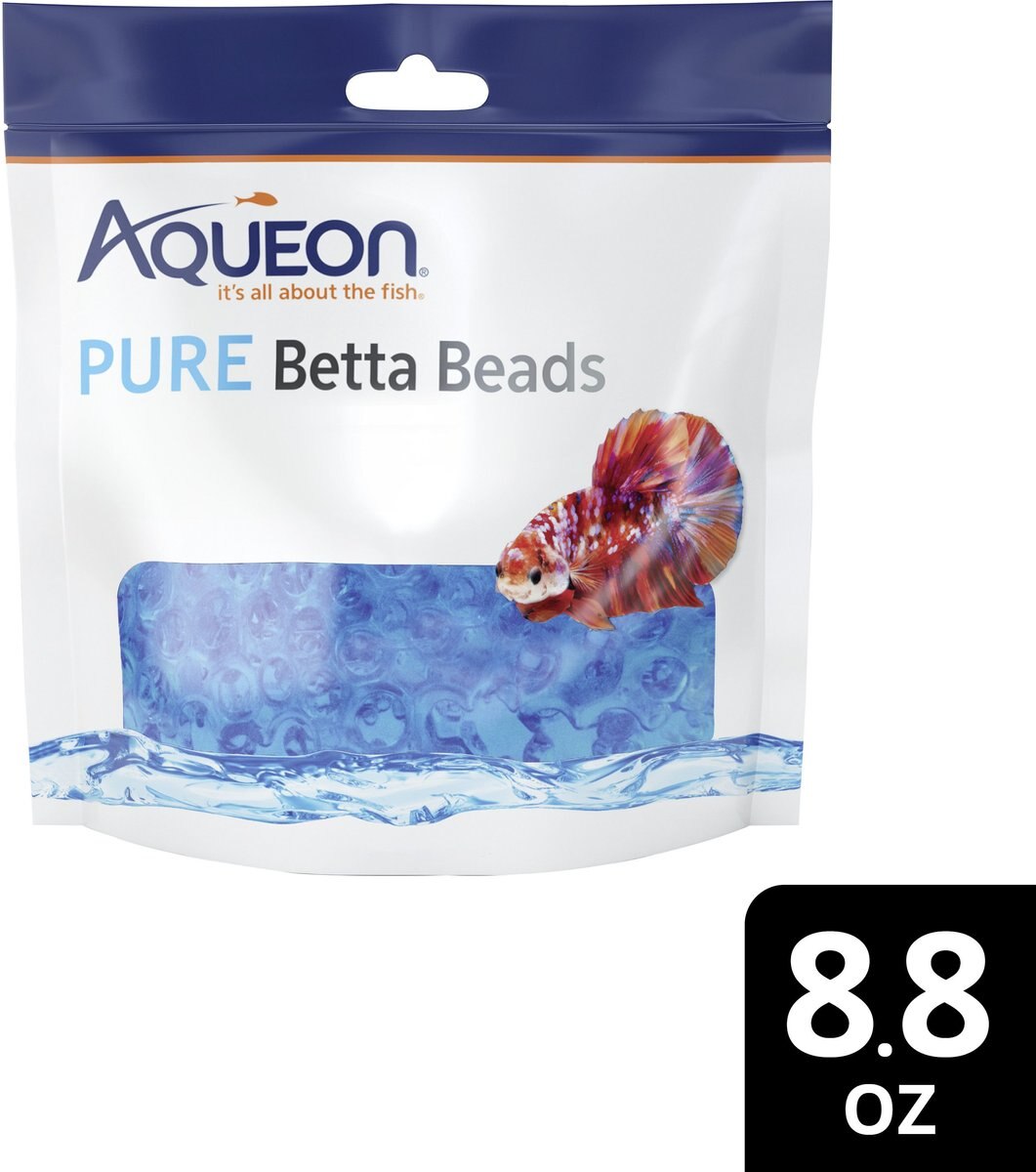 AQUEON PURE Betta Beads Aquarium Water Care, 8.8-oz bag, Blue - Chewy.com