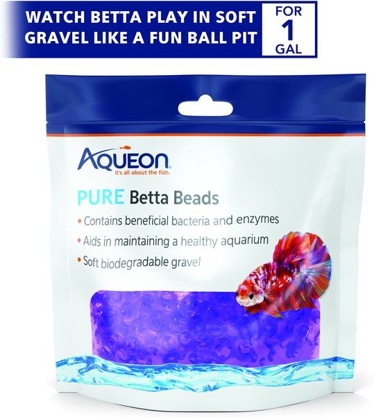 AQUEON PURE Betta Beads Aquarium Water Care, 8.8-oz bag, Purple - Chewy.com
