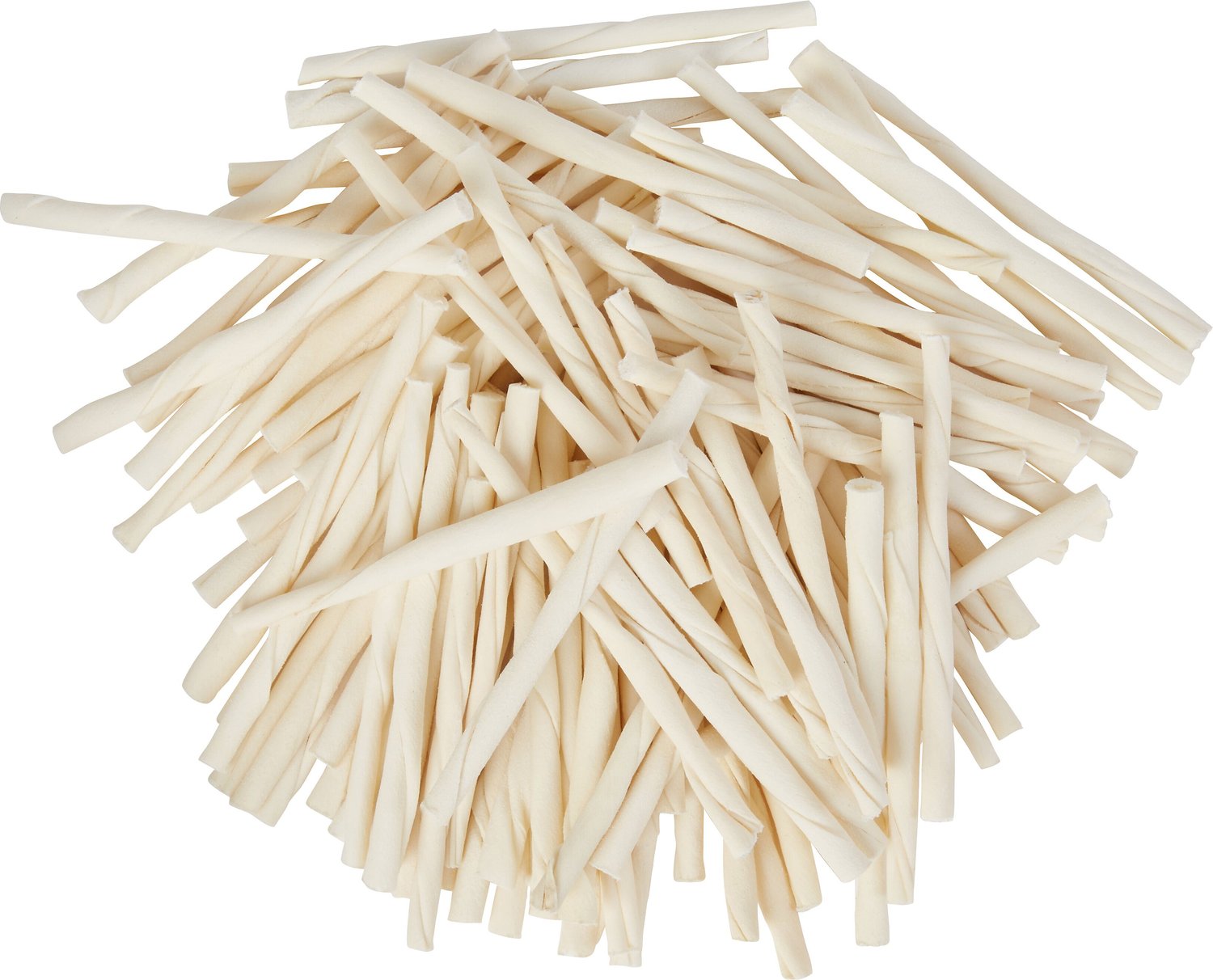 BONES & CHEWS 5" Compressed Rawhide Twist Sticks Dog Treats, 100 count ...
