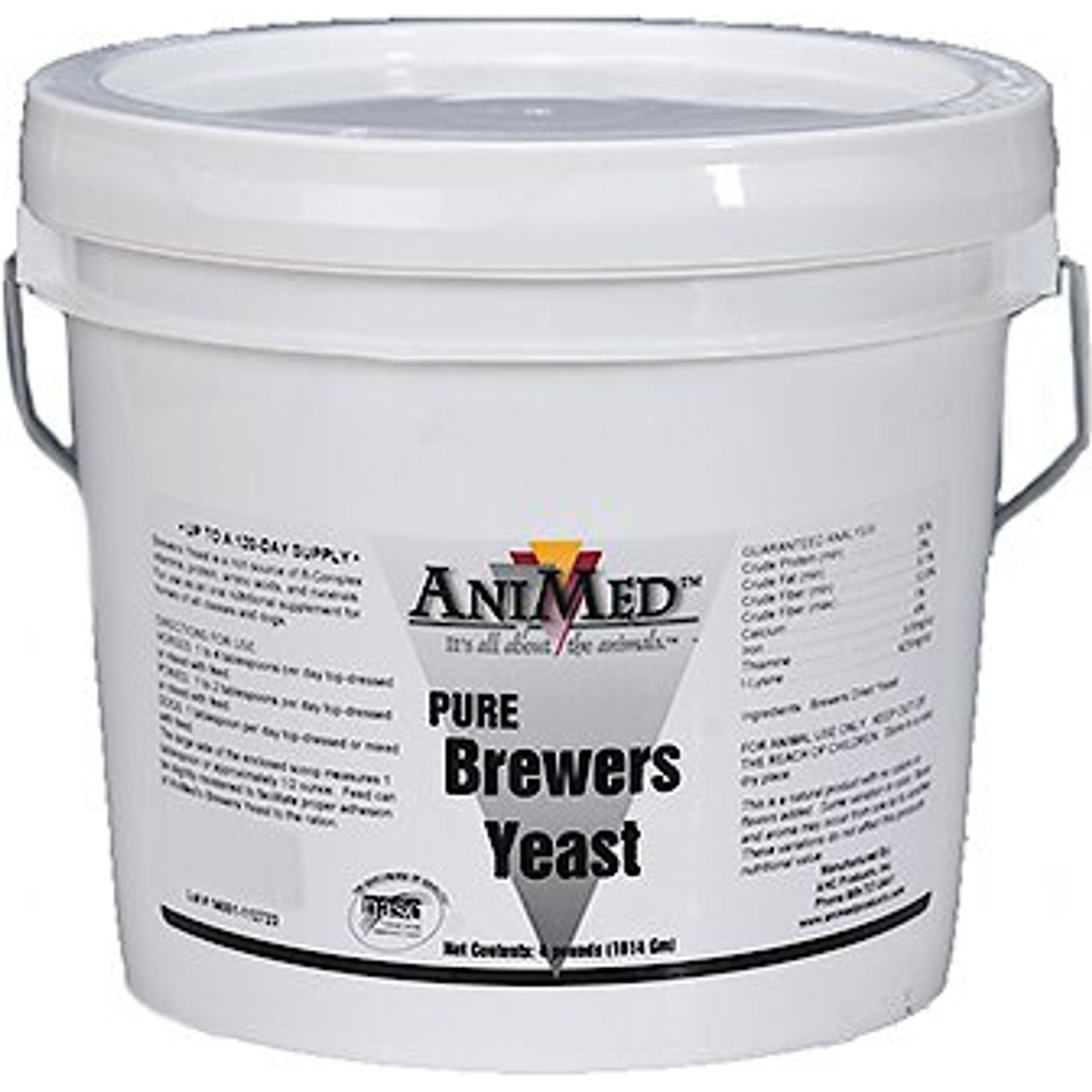 ANIMED Pure Brewers Yeast Horse Supplement, 4-lb tub - Chewy.com