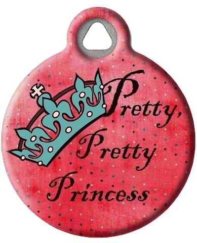 DOG TAG ART Pretty Princess Personalized Dog & Cat ID Tag, Small ...