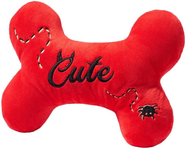 FRISCO Halloween Wicked Cute Bone Reversible Plush Squeaky Dog Toy ...