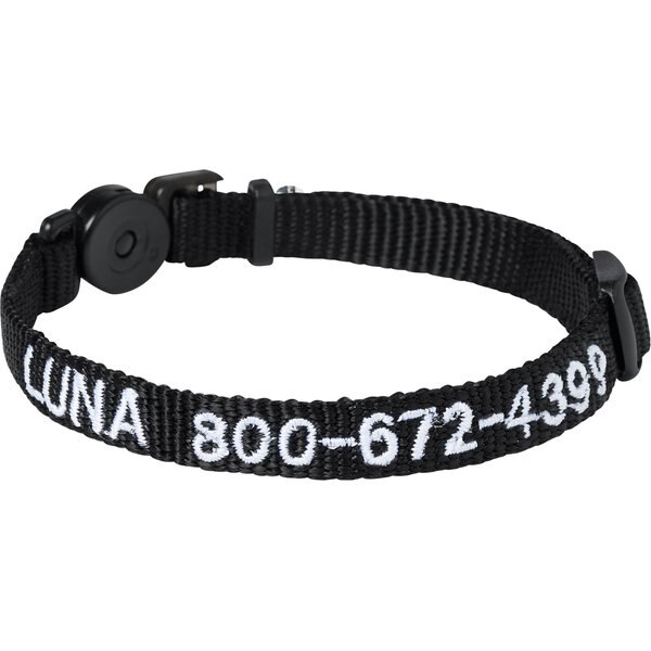 GOTAGS Nylon Personalized Breakaway Cat Collar with Bell, Blue, 8 to 12 ...