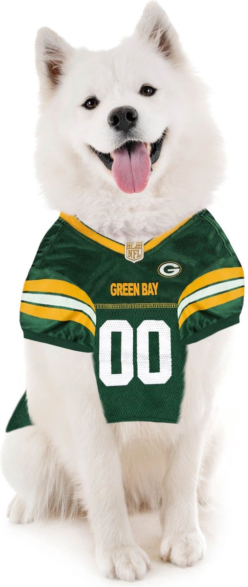 PETS FIRST NFL Dog & Cat Mesh Jersey, Green Bay Packers, XX-Large ...