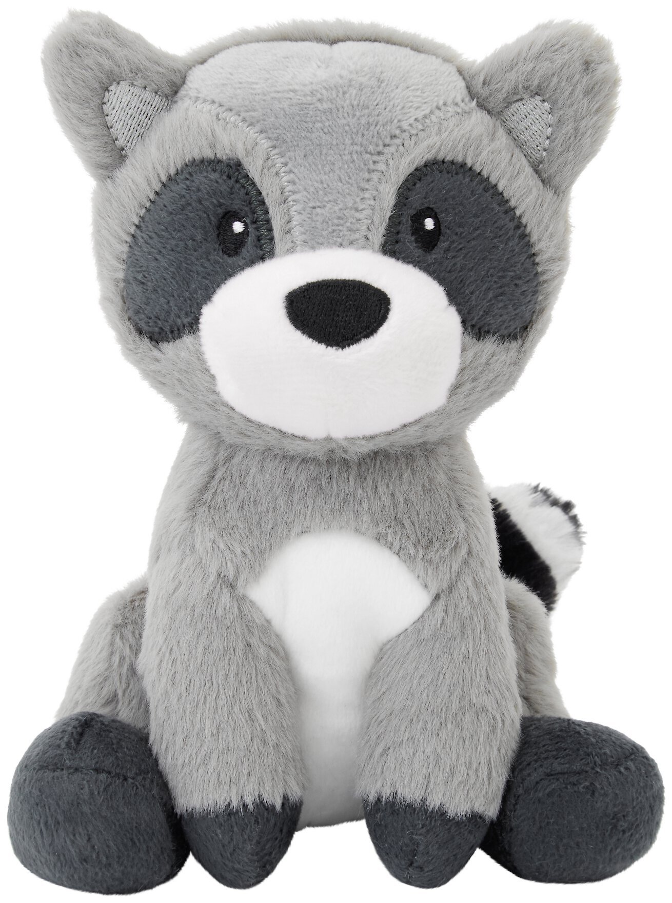 Questions and Answers about FRISCO Camping Raccoon Plush Squeaky Dog Toy