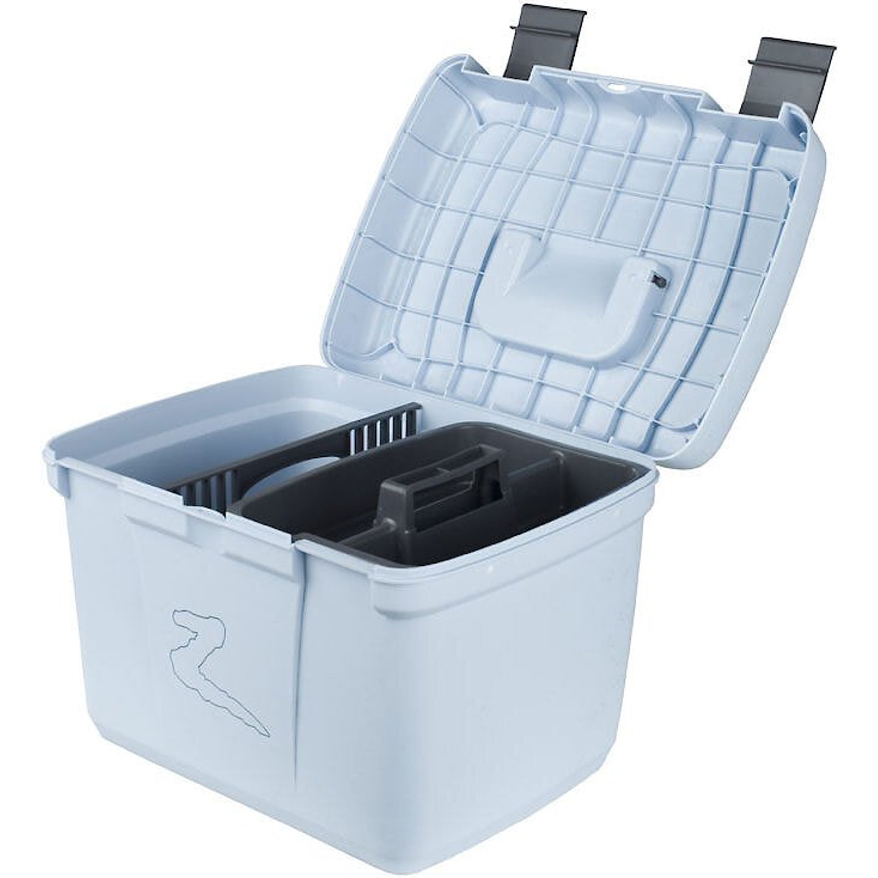 HORZE EQUESTRIAN Smart Horse Grooming Box, Baby Light Blue - Chewy.com