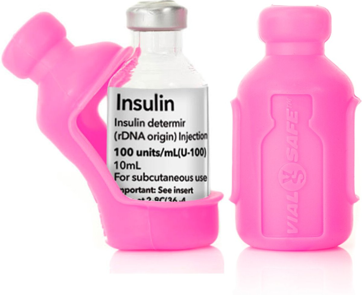 Insulin Vial Protector for Vetsulin or Humulin, Pink, 2 Pack - Chewy.com