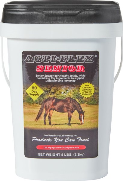 COX VET LAB Acti-Flex Senior Powder Horse Supplement, 5-lb bucket ...