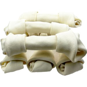 HOTSPOT PETS 8 to 9-in Knotted Bones Rawhide Dog Treats, 6 count ...