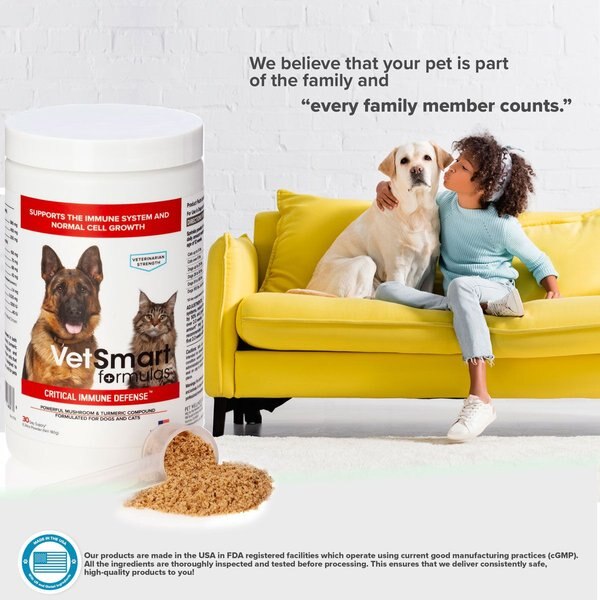 VETSMART FORMULAS Critical Immune Defense Mushroom & Turmeric Compound ...