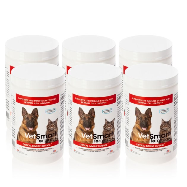 VETSMART FORMULAS Critical Immune Defense Mushroom & Turmeric Compound ...