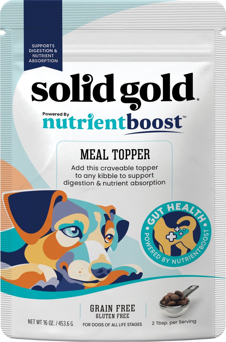 SOLID GOLD Nutrient Boost Grain-Free Dog Food Topper, 16-oz bag - Chewy.com
