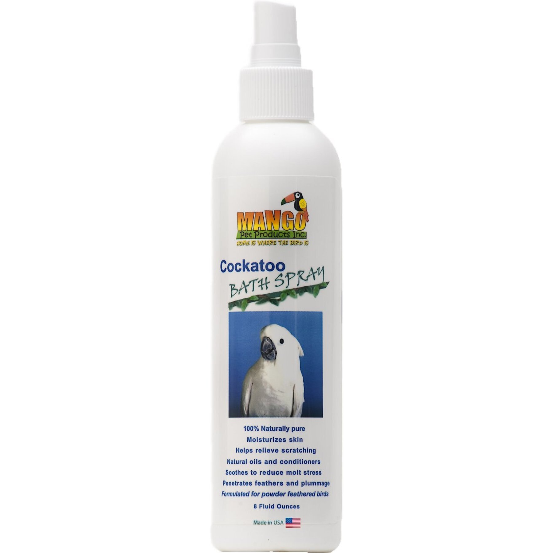MANGO PET Cockatoo Bath Spray, 8-oz bottle - Chewy.com
