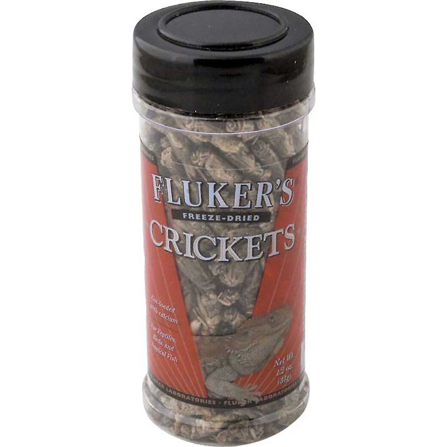 FLUKER'S Freeze-Dried Crickets Reptile Treats, 1.2-oz jar, bundle of 3 ...