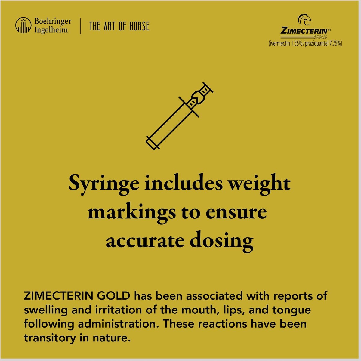 ZIMECTERIN GOLD Ivermectin & Praziquantel Paste Horse Dewormer, 0.26-oz ...