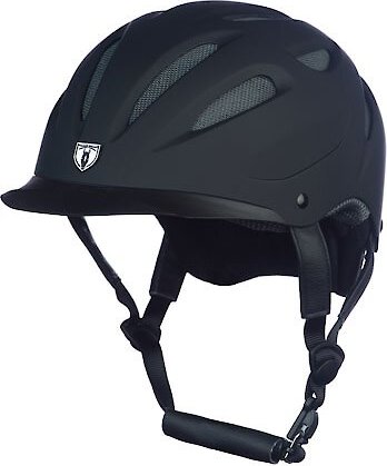 TIPPERARY EQUESTRIAN Sportage Hybrid Riding Helmet, Black & Carbon Grey ...