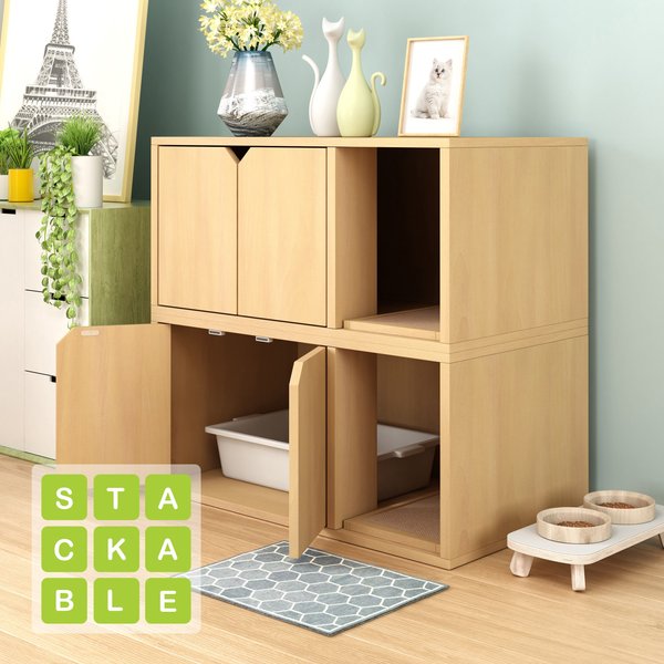 Out of Stock - WAY BASICS zBoard Paperboard Modern Enclosed Cat Litter ...