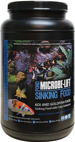 MICROBE-LIFT Pond Sinking Pellets Koi & Goldfish Food, 3-lb jar - Chewy.com