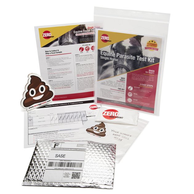ZERO EGG COUNT Equine Parasite & Worm Test Kit - Chewy.com