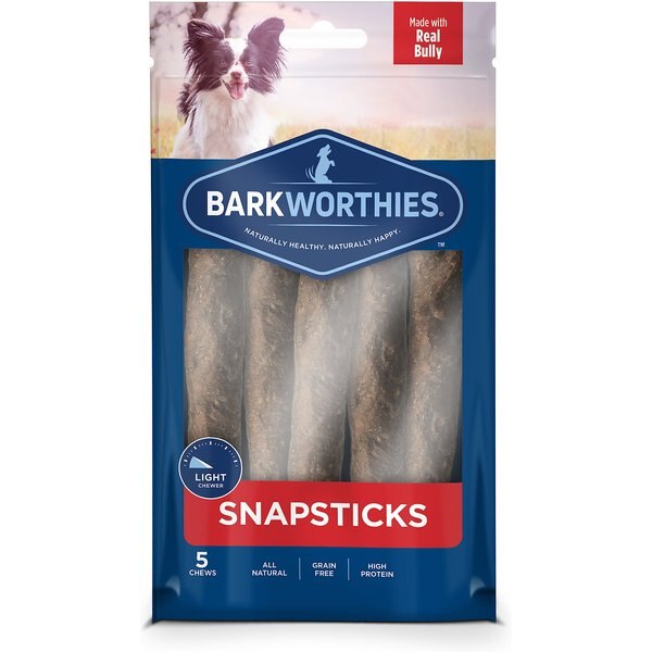 BARKWORTHIES Snapsticks Grain-Free Dog Treats, 5 count - Chewy.com