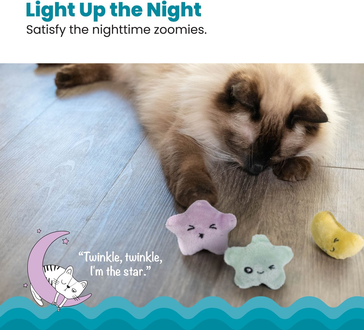 CATSTAGES Toss 'N Twinkle Plush Cat Toy with Catnip, 3 count - Chewy.com