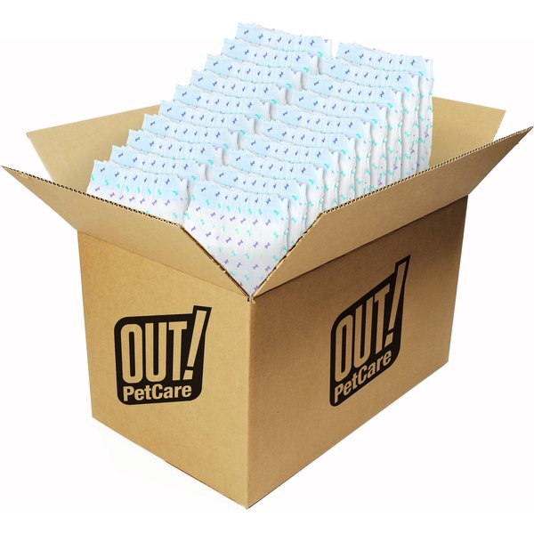 OUT! Petcare Disposable Female Dog Diapers, 96 count, X-Small/S: 13 to ...