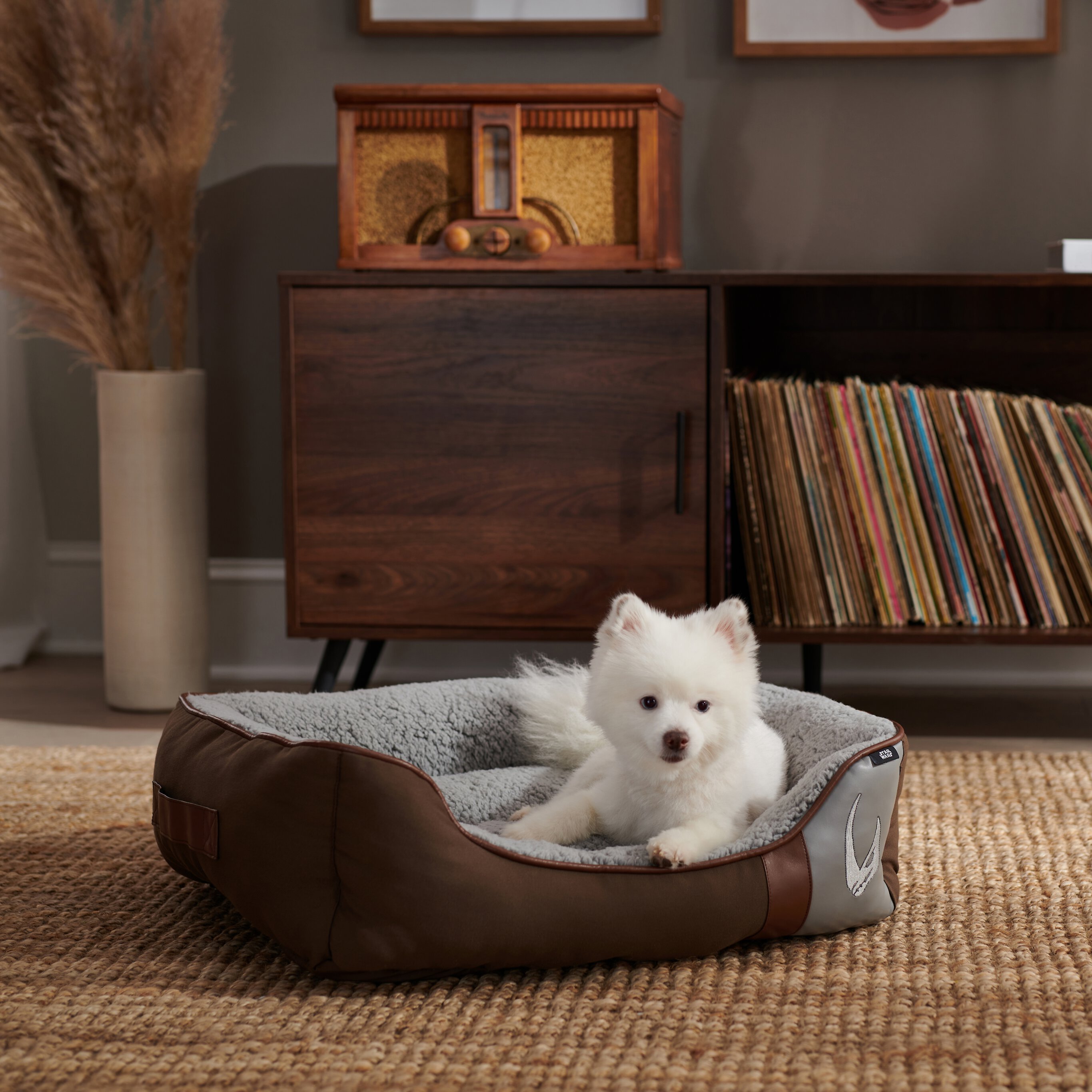 STAR WARS THE MANDALORIAN Bolster Dog Cat Bed Chewy