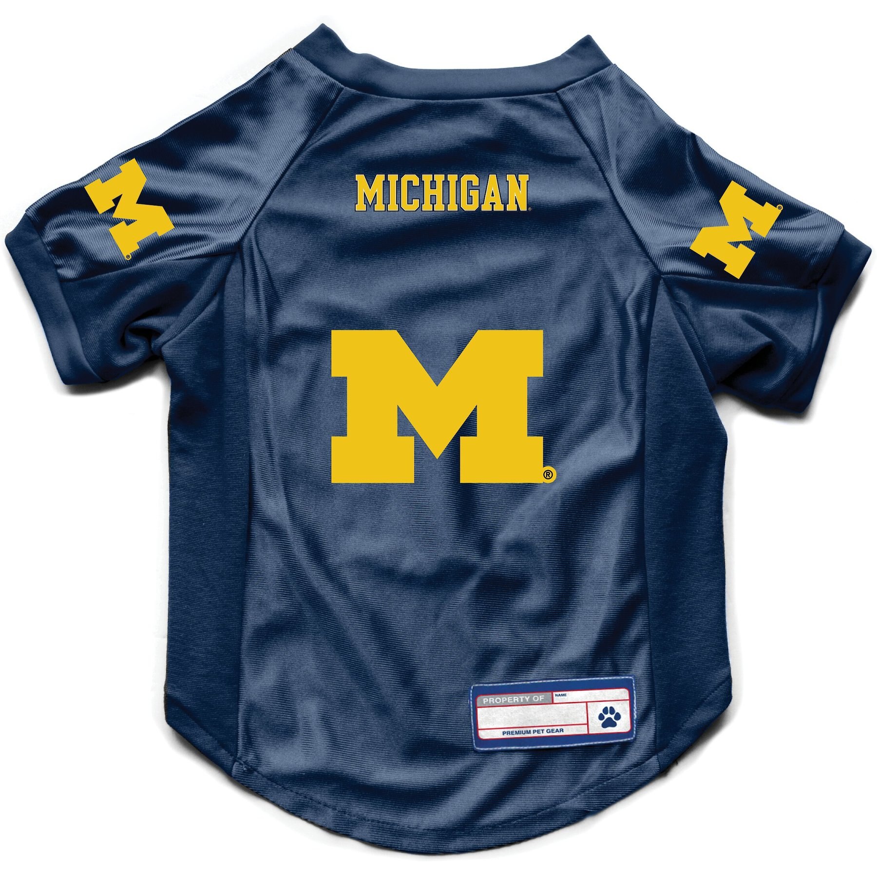 LITTLEARTH NCAA Stretch Dog & Cat Jersey, Michigan Wolverines, Small ...