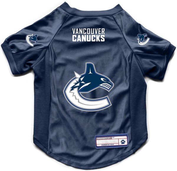 LITTLEARTH NHL Stretch Dog & Cat Jersey, Vancouver Canucks, Small ...