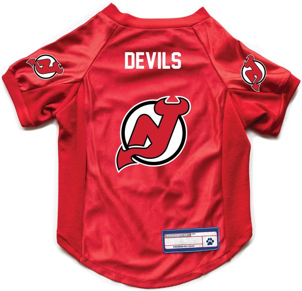 LITTLEARTH NHL Stretch Dog & Cat Jersey, New Jersey Devils, Small ...