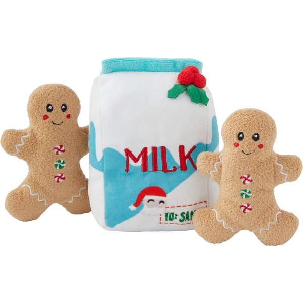FRISCO Holiday Milk & Cookies Plush Cat Toy with Catnip, 3 count ...