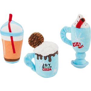 FRISCO Holiday Milk & Cookies Plush Cat Toy with Catnip, 3 count ...