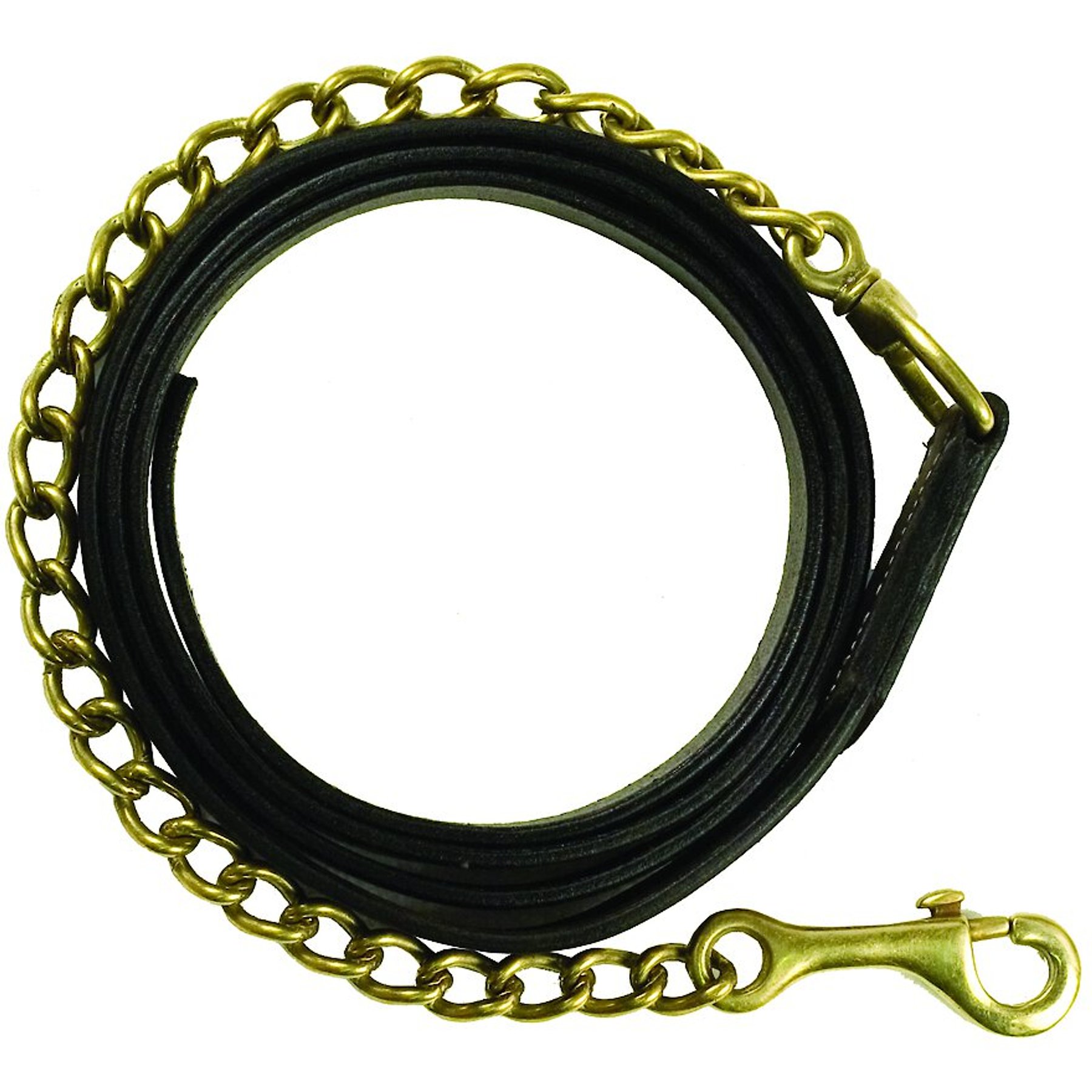 GATSBY Leather Horse Lead & Chain, Havanna, 20-in - Chewy.com