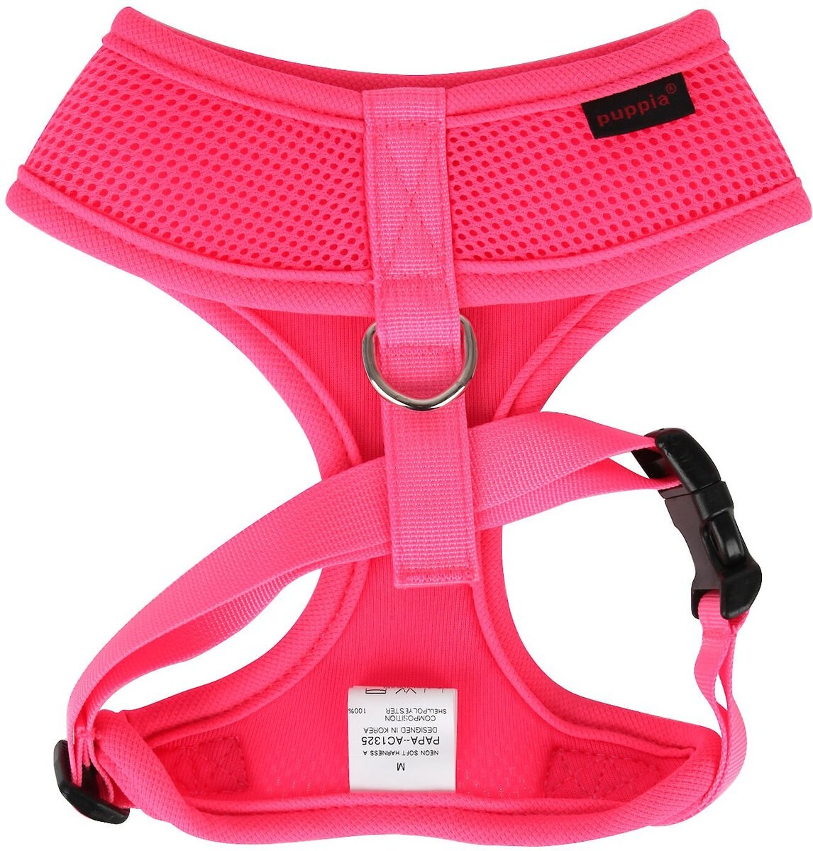 PUPPIA Neon Soft Dog Harness, Pink, Large - Chewy.com