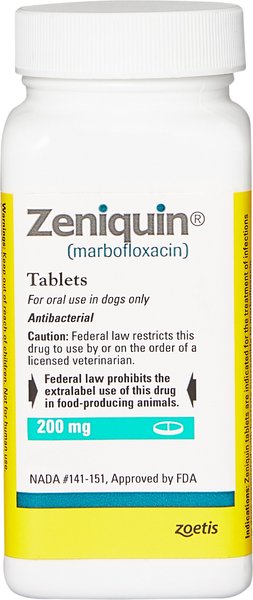 ZENIQUIN (marbofloxacin) Tablets for Dogs & Cats, 200-mg - Easy Refills ...