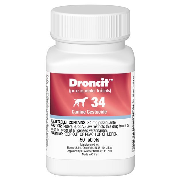 DRONCIT Tablet for Dogs, 10 tablets, 34-mg - Chewy.com