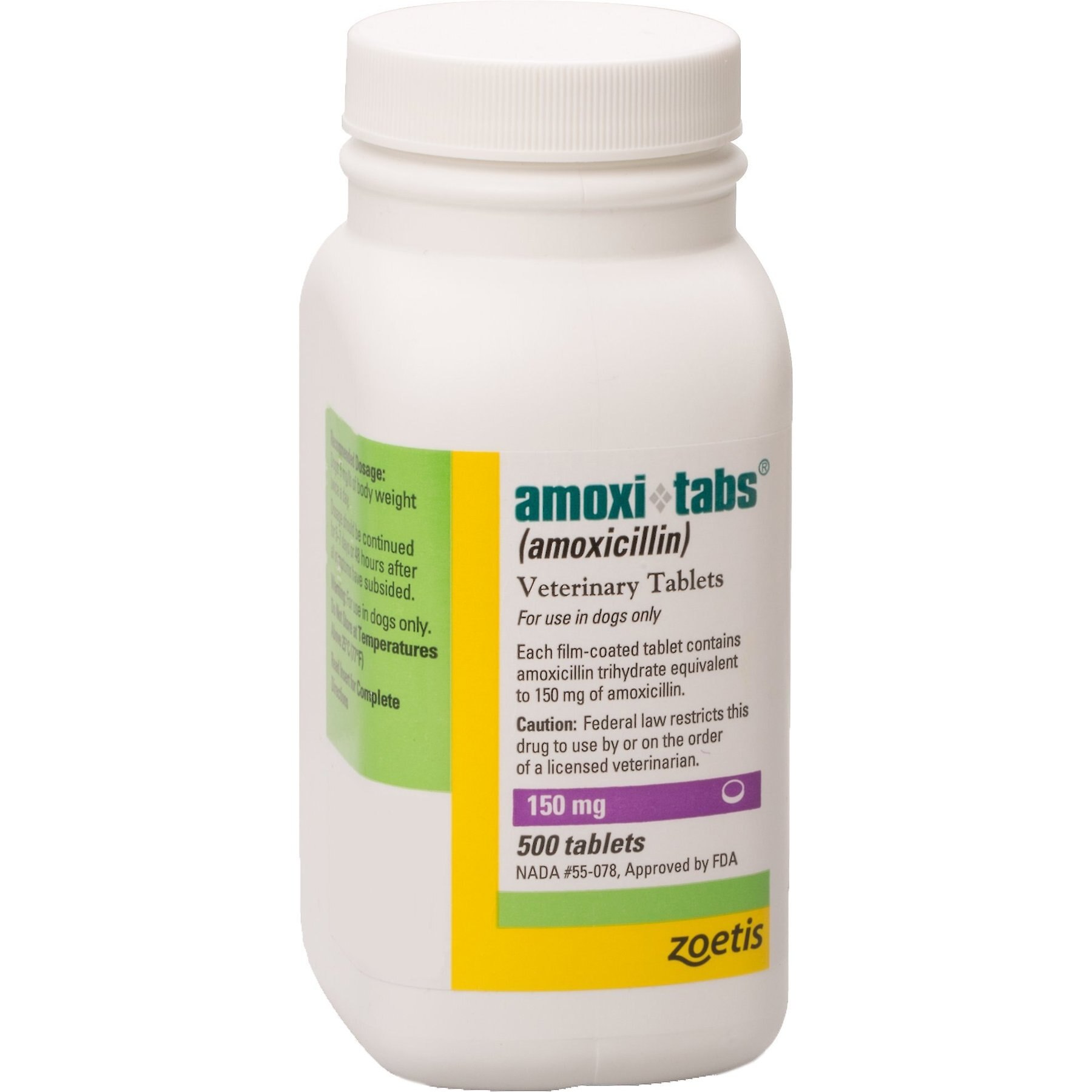 AMOXI-TABS (Amoxicillin) Tablets for Dogs & Cats, 150-mg, 30 tablets ...