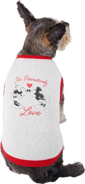 DISNEY Mickey & Minnie "It's Pawsitively Love" Dog & Cat T - Shirt, X ...