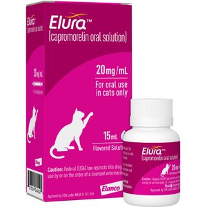 ELURA (capromorelin oral solution) for Cats, 20 mg/mL, 15 mL - Chewy.com