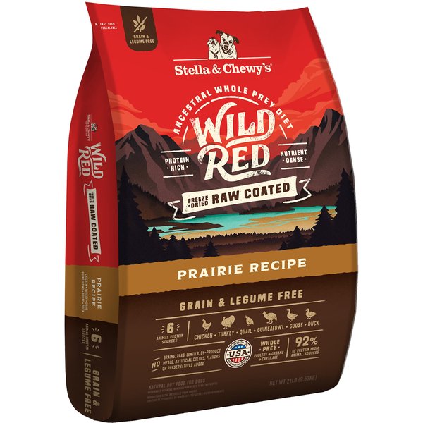 STELLA & CHEWY'S Wild Red Raw Coated Kibble Grain-Free Prairie Recipe ...