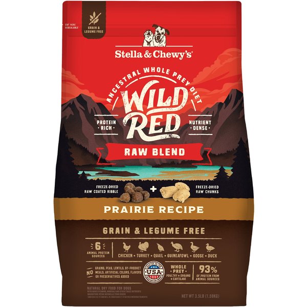 STELLA & CHEWY'S Wild Red Raw Coated Kibble Grain-Free Ocean Recipe Dry ...