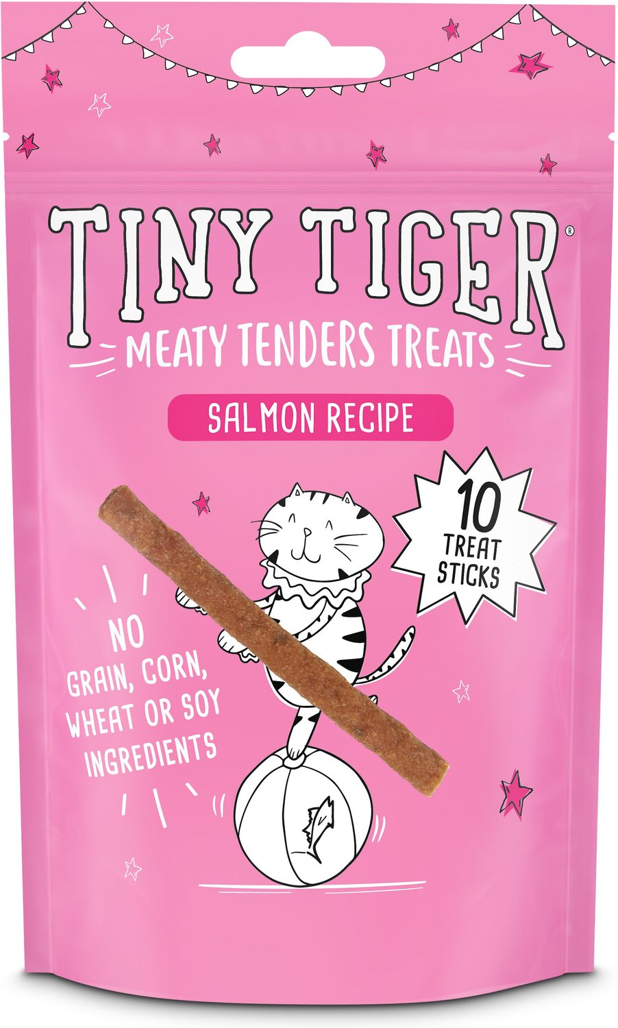 TINY TIGER, Meaty Tenders Cat Treats, Salmon Recipe, 10 count - Chewy.com