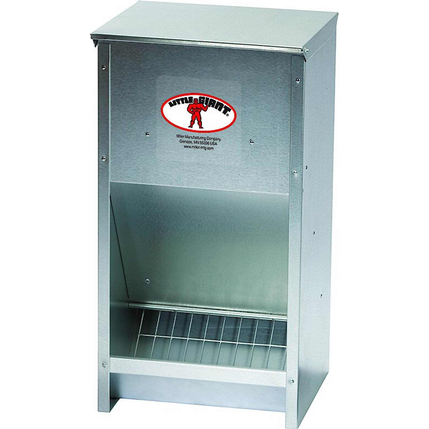 LITTLE GIANT Galvanized High Capacity Poultry Feeder - Chewy.com